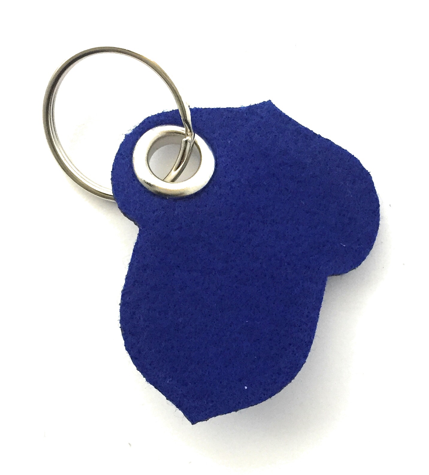 Werbeartikel Filz - Hasel-Nuss royalblau optional mit Gravur / Aufdruck ...