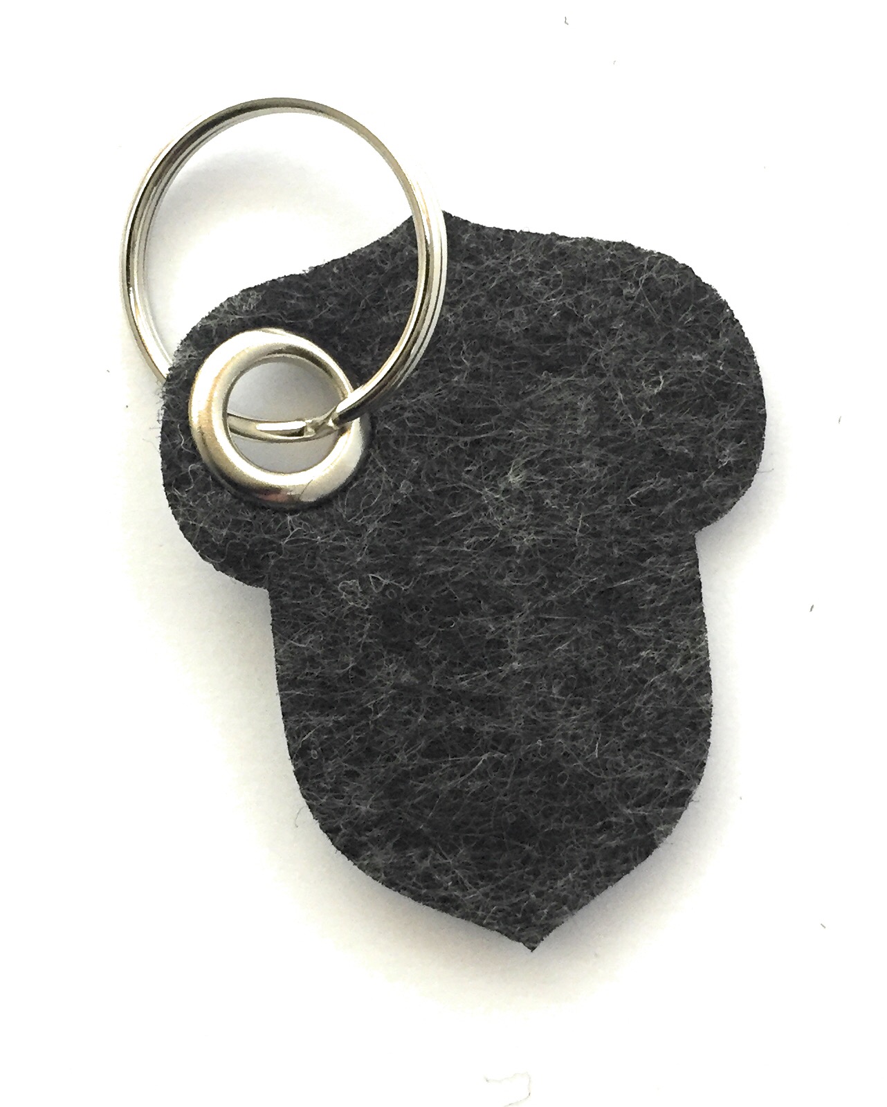 Werbeartikel Filz - Hasel-Nuss schwarz meliert optional mit Gravur ...